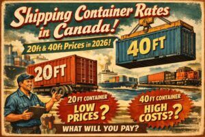 Shipping Container Rates in Canada: 20ft & 40ft Prices in 2026